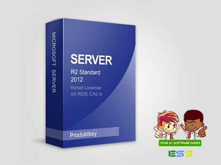 Microsoft Windows Server 2012r2 Standard | Retail License | 10 RDS CALs