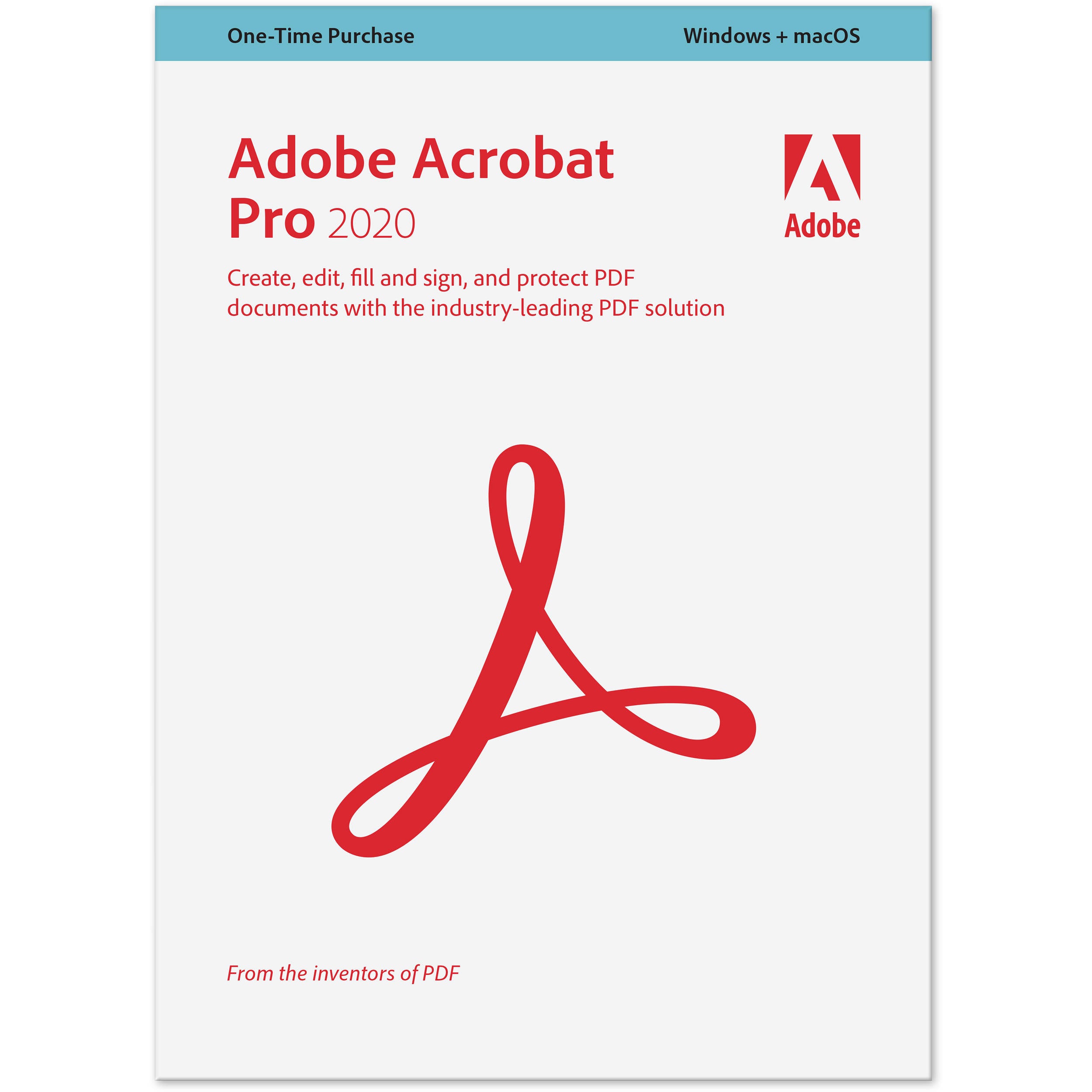 Adobe Acrobat 2020 Pro for Windows | 1 User Box Pack